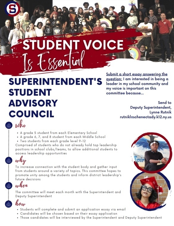Superintendent's Student Advisory Council | Schenectady City School ...